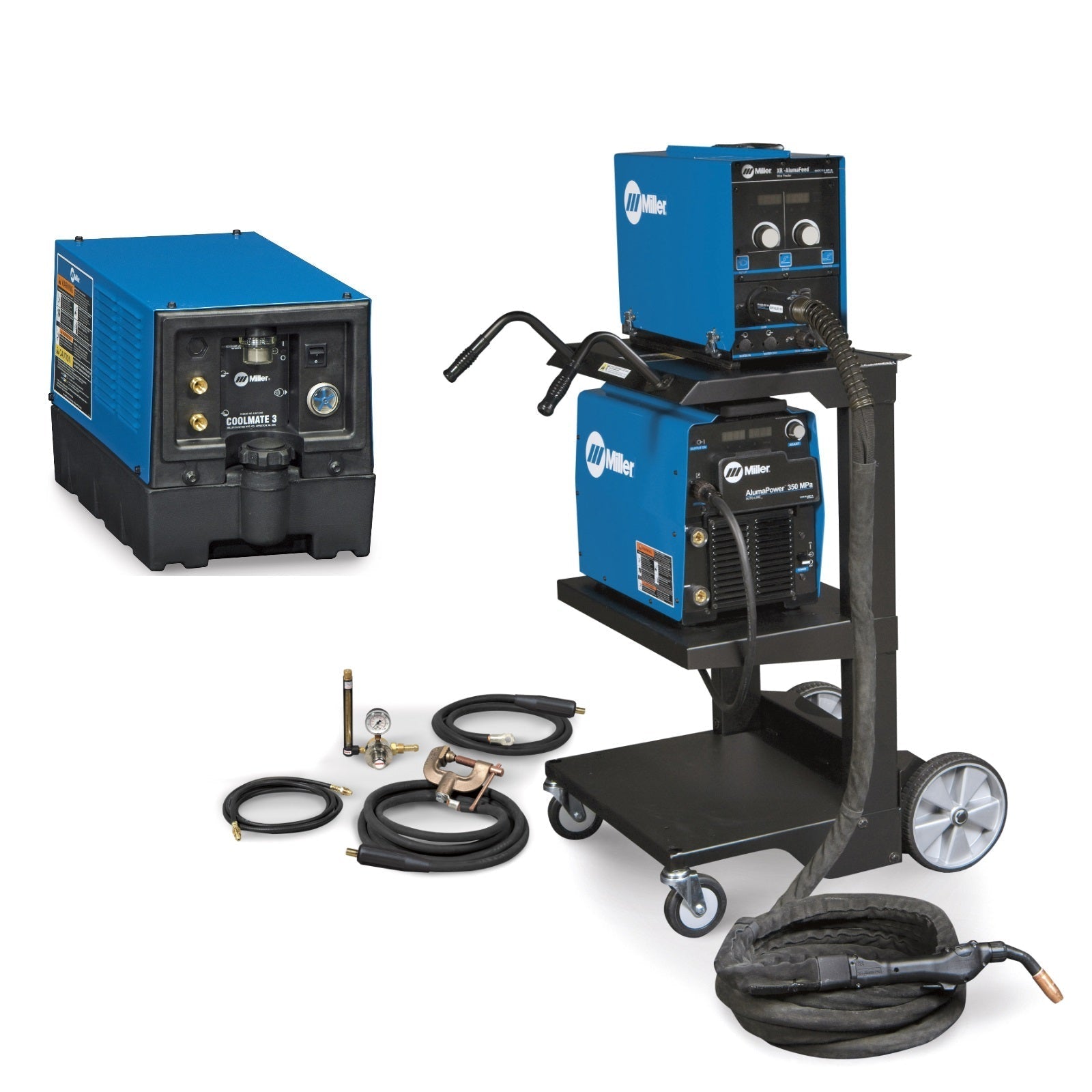 Miller AlumaPower 450 MPa MIG Welder with Aux Power, Accessory Package ...
